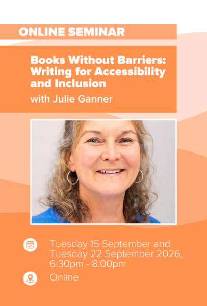 Online: Books Without Barriers: Writing for Accessibility and Inclusion